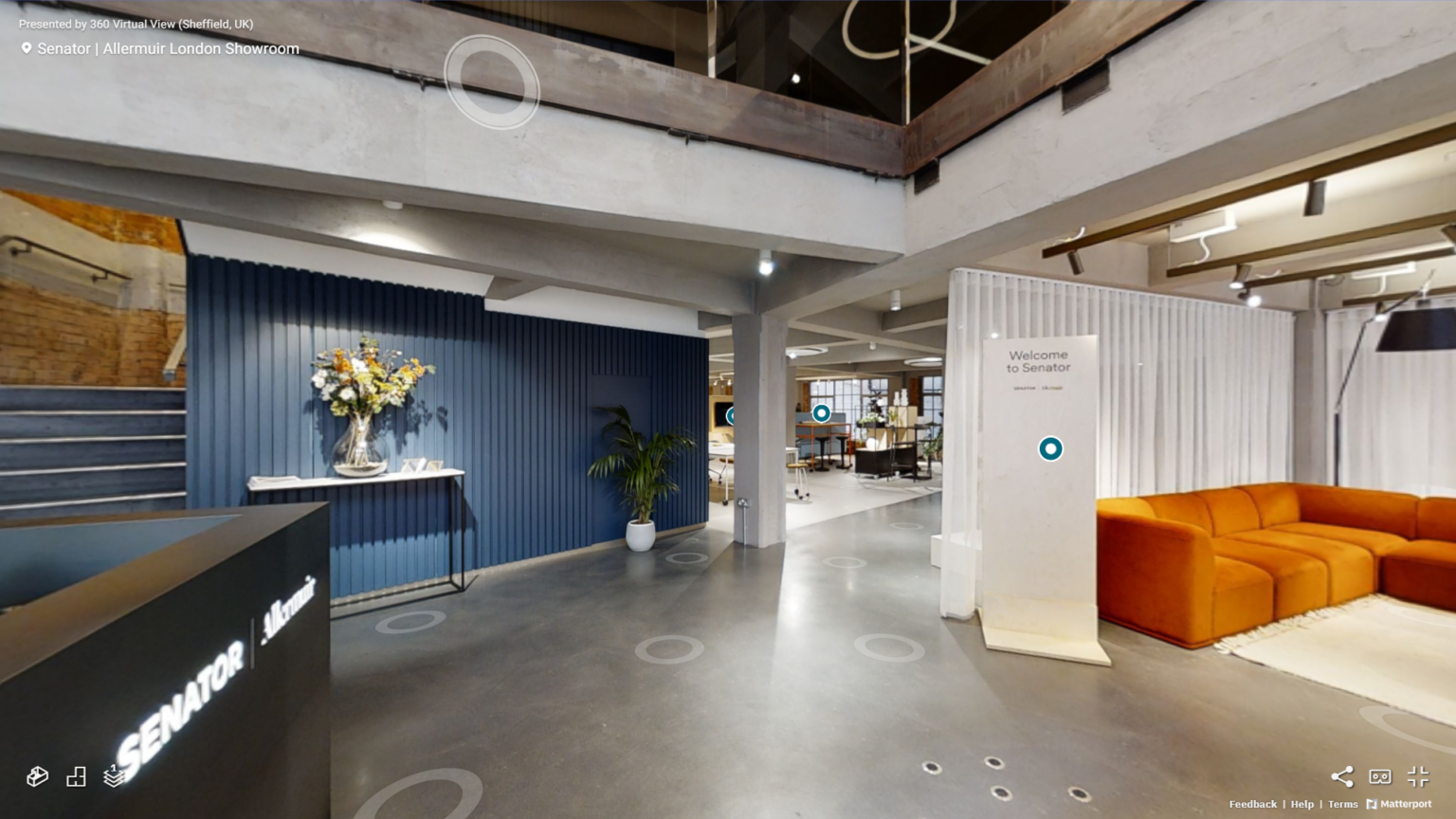 Virtual tour for a showroom - example - Seven Creative